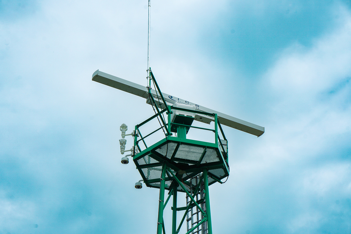 Comprehensive radar and camera network over the entire Antwerp port area